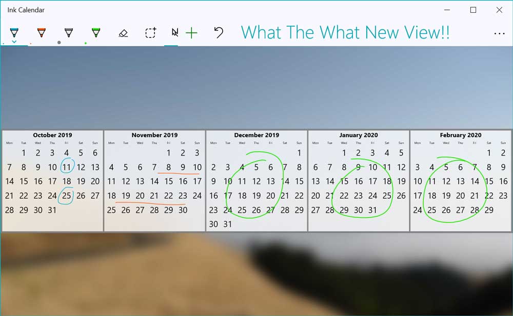 Finally, Custom Views | Ink Calendar and Journal