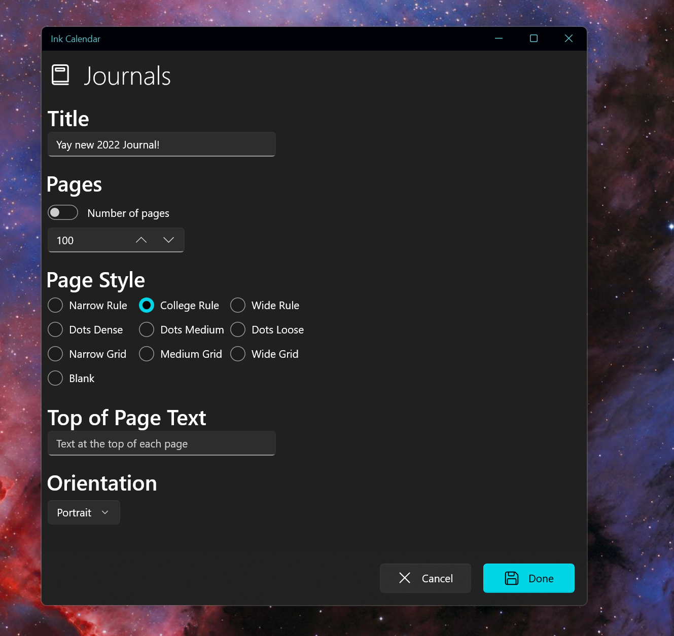 Journals are in 2.3 and they are awesome! | Ink Calendar and Journal